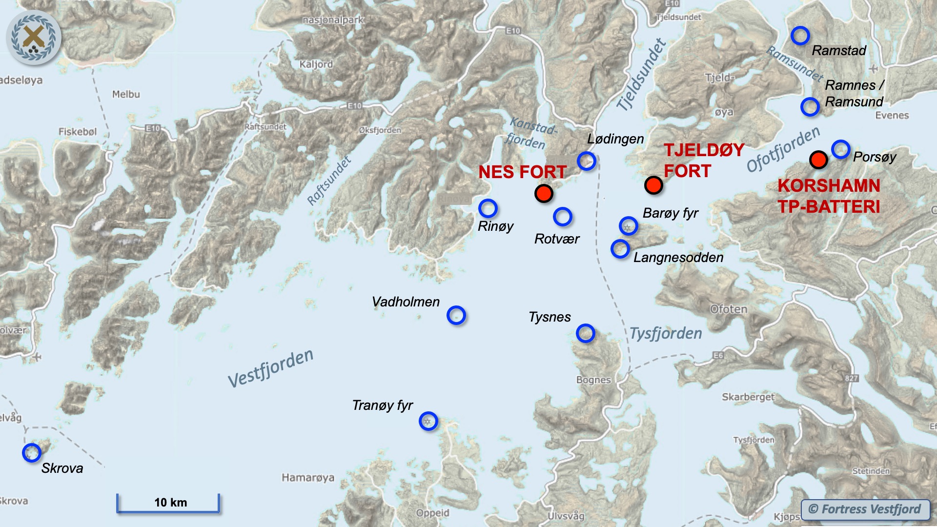 Fortress Vestfjord – About the coastal batteries in Ofotfjorden